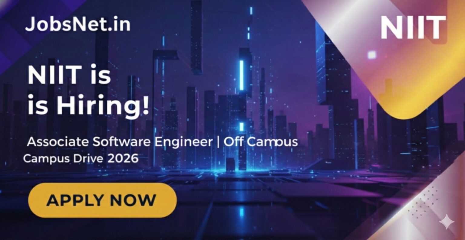 NIIT Off Campus Drive 2026 - Hiring Associate Software Engineer ...