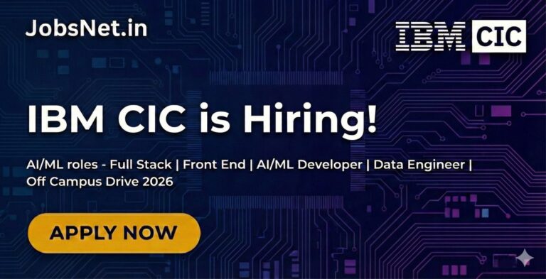 2026 Batch Freshers Off Campus Jobs & Internships - Jobsnet.in